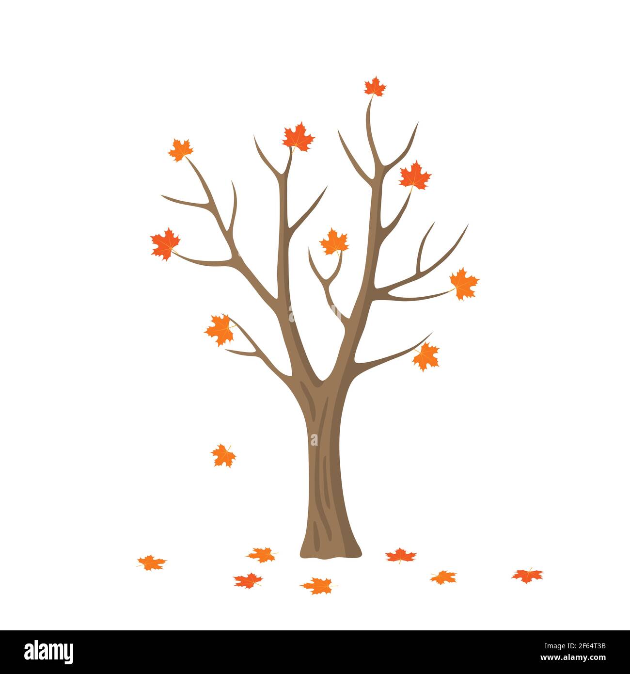 Leaves Falling Off Trees Clipart