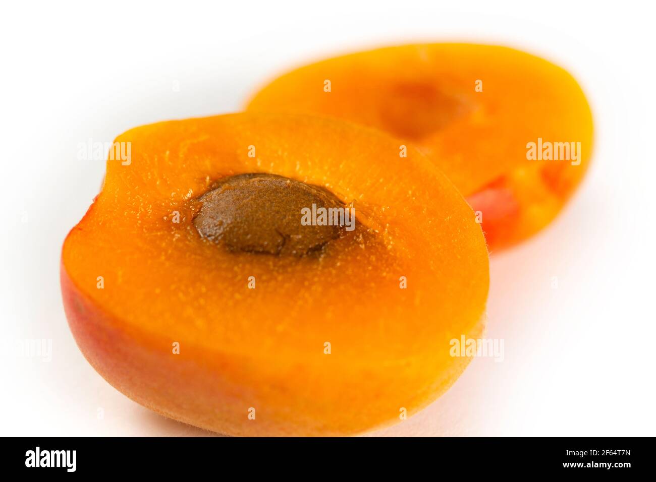 apricots on a white background Stock Photo - Alamy