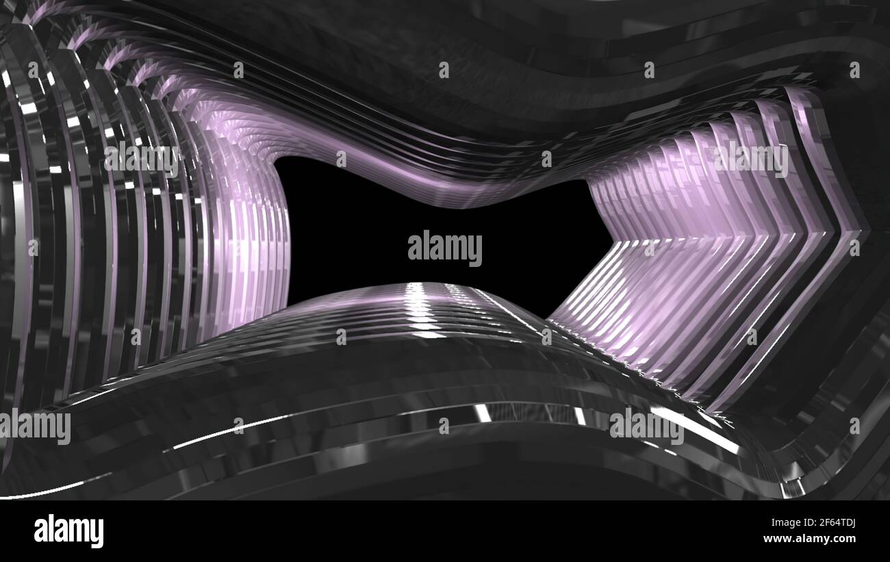 abstract form vortex design on black Stock Photo - Alamy