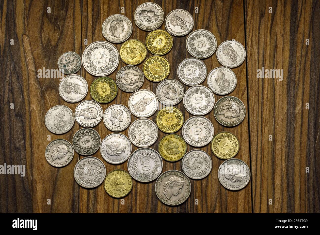 Swiss coins hi-res stock photography and images - Alamy