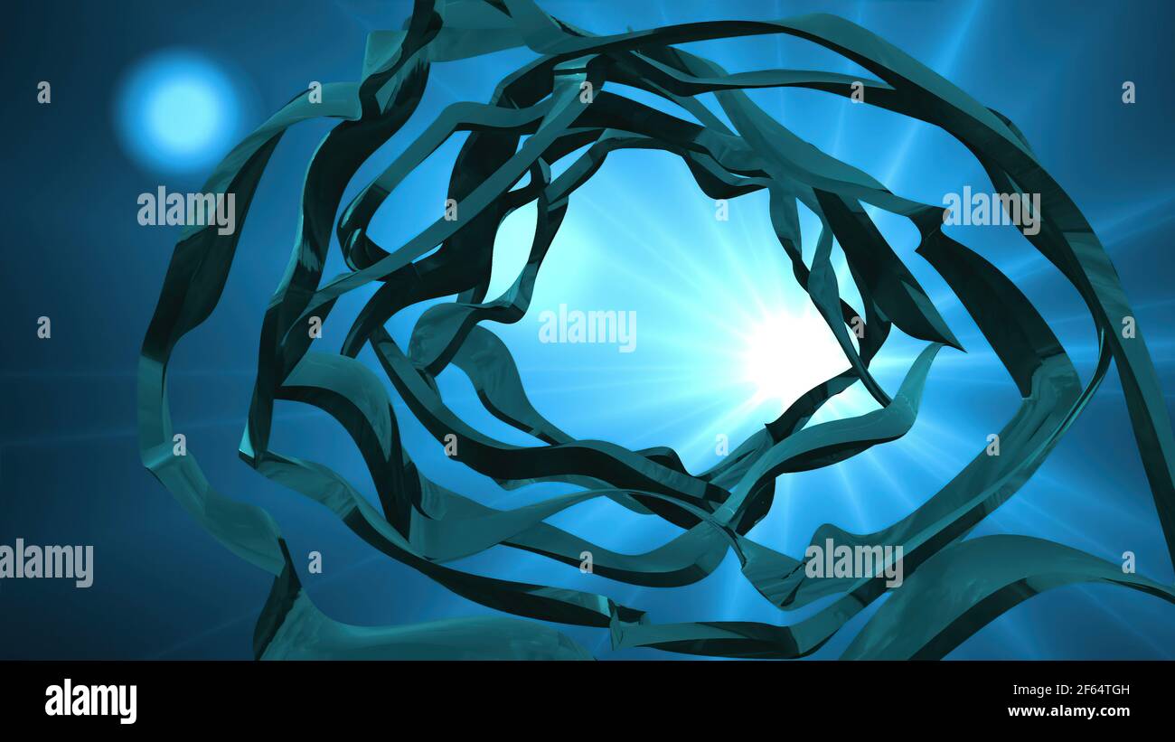 abstract form vortex design on black Stock Photo - Alamy