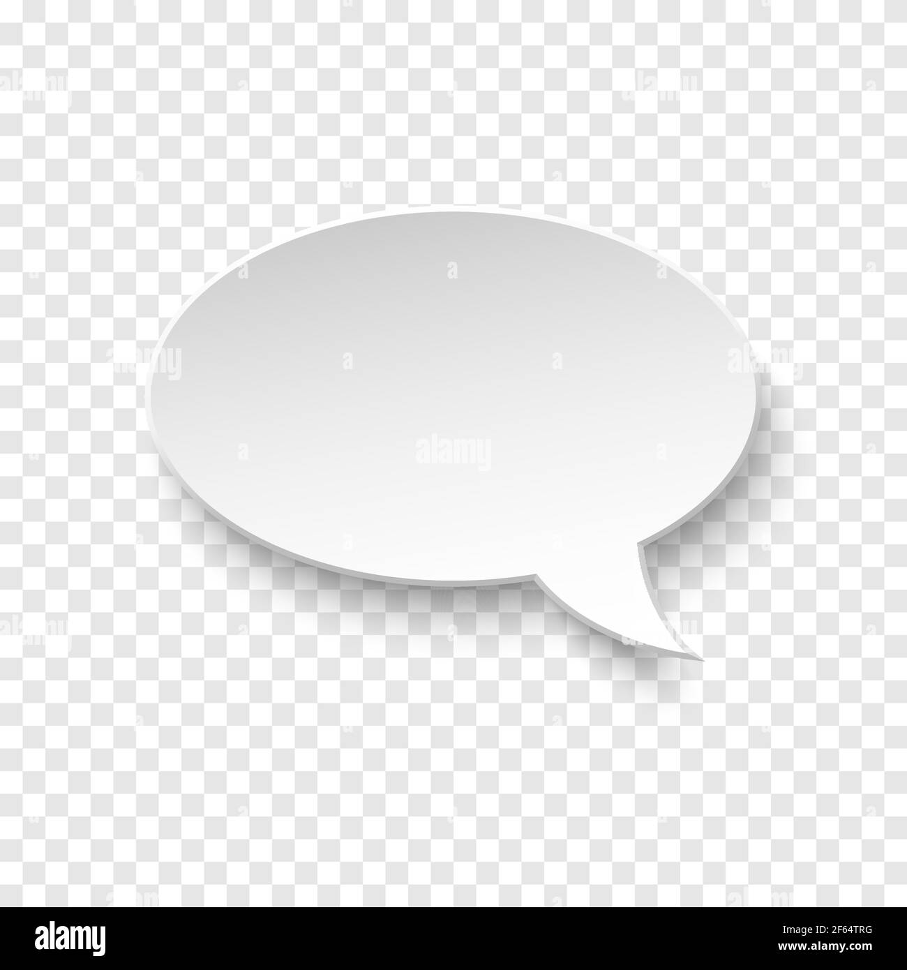 Blank white paper bubbles cartoon Black and White Stock Photos & Images ...