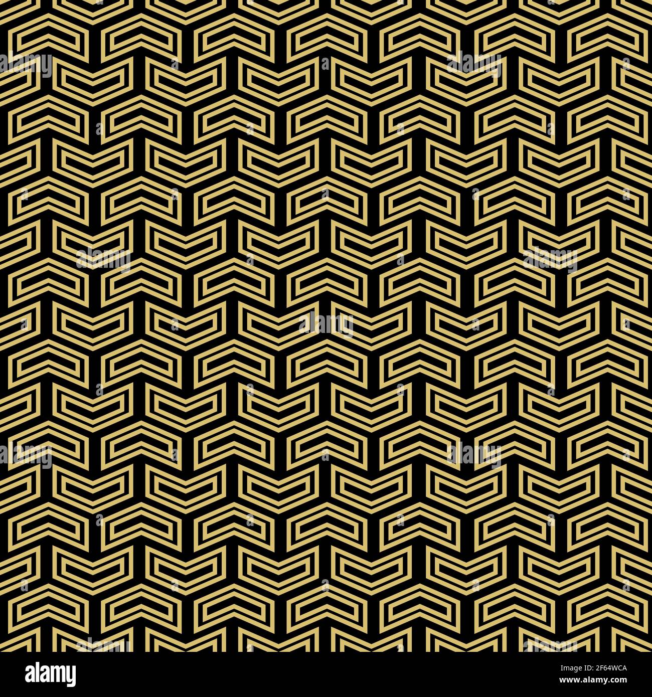 Geometric Seamless Black and Golden Pattern Stock Photo - Alamy