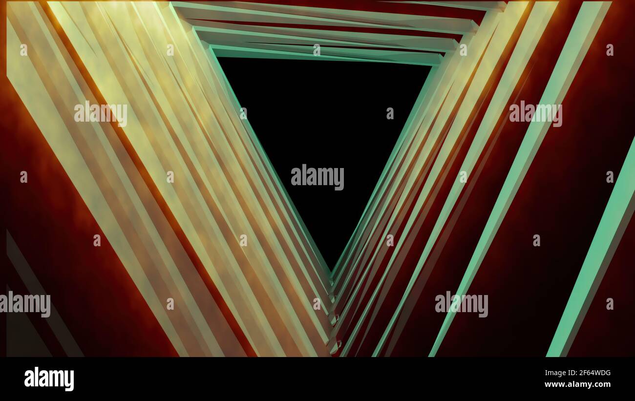 3d rendering of abstract form vortex design on black Stock Photo - Alamy