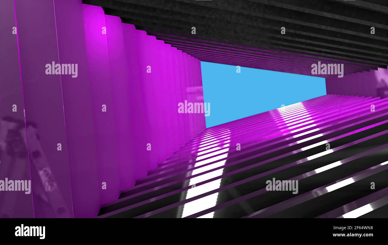 3d rendering of abstract form vortex design on blue Stock Photo - Alamy