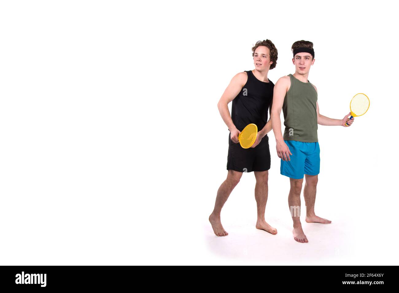 Sport and healthy lifestyle. Two attractive guys Stock Photo - Alamy