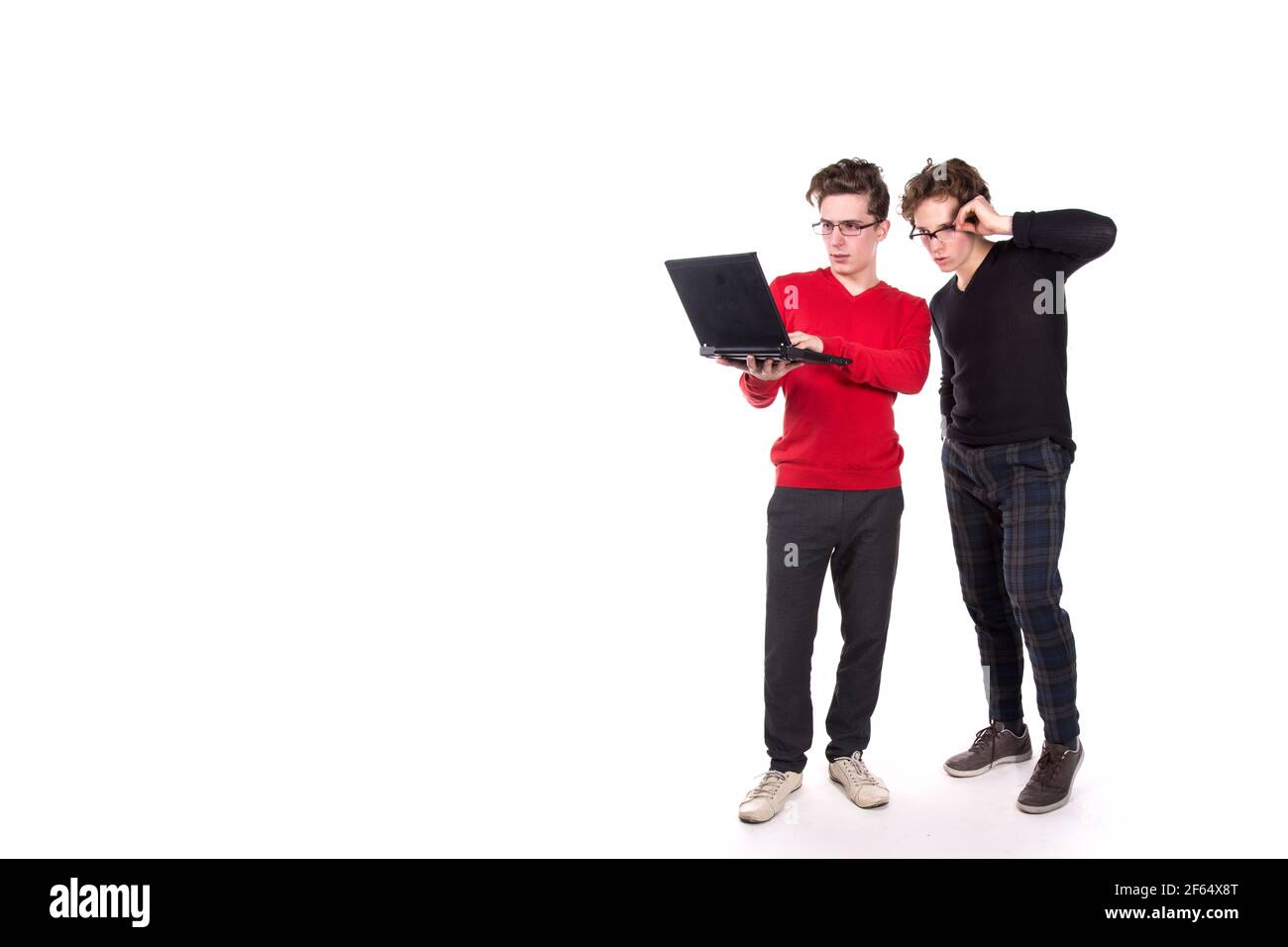 Funny young man training Cut Out Stock Images & Pictures - Alamy