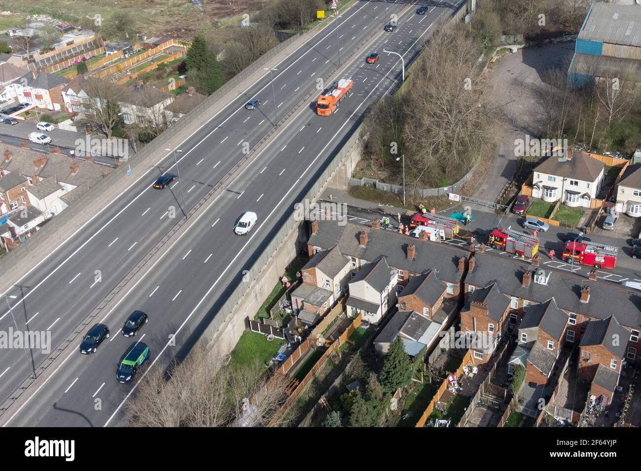 M6 explosion hi-res stock photography and images - Alamy