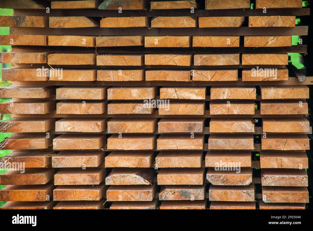 Wood factory stock and lumber board Stock Photo - Alamy
