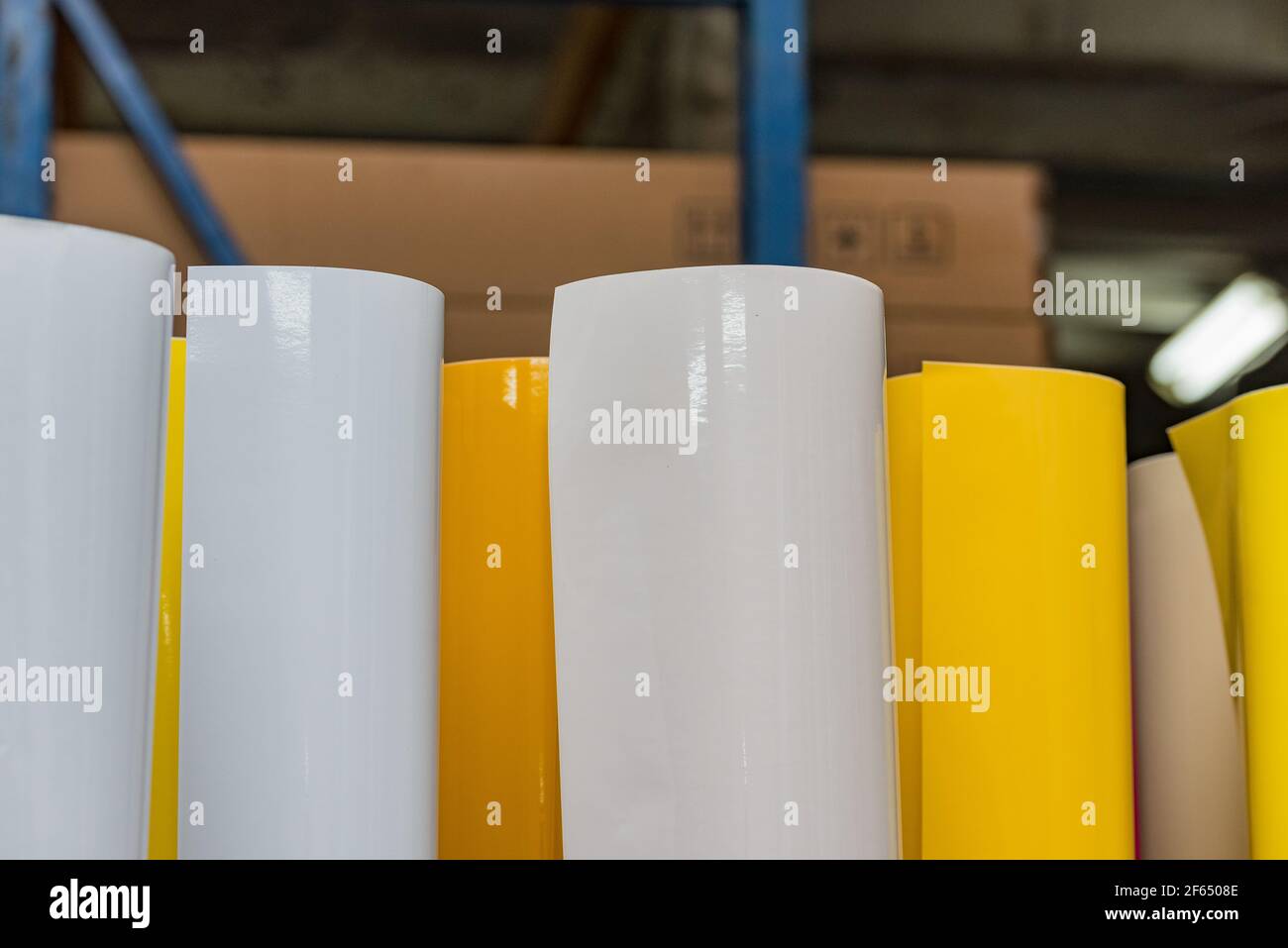 colored vinyl car wrapping or plotter cutting sticker film rolls. Film ...