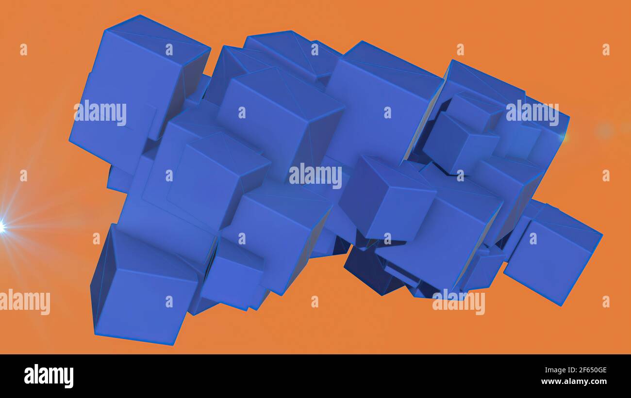 Abstract industrial cubism hi-res stock photography and images - Alamy