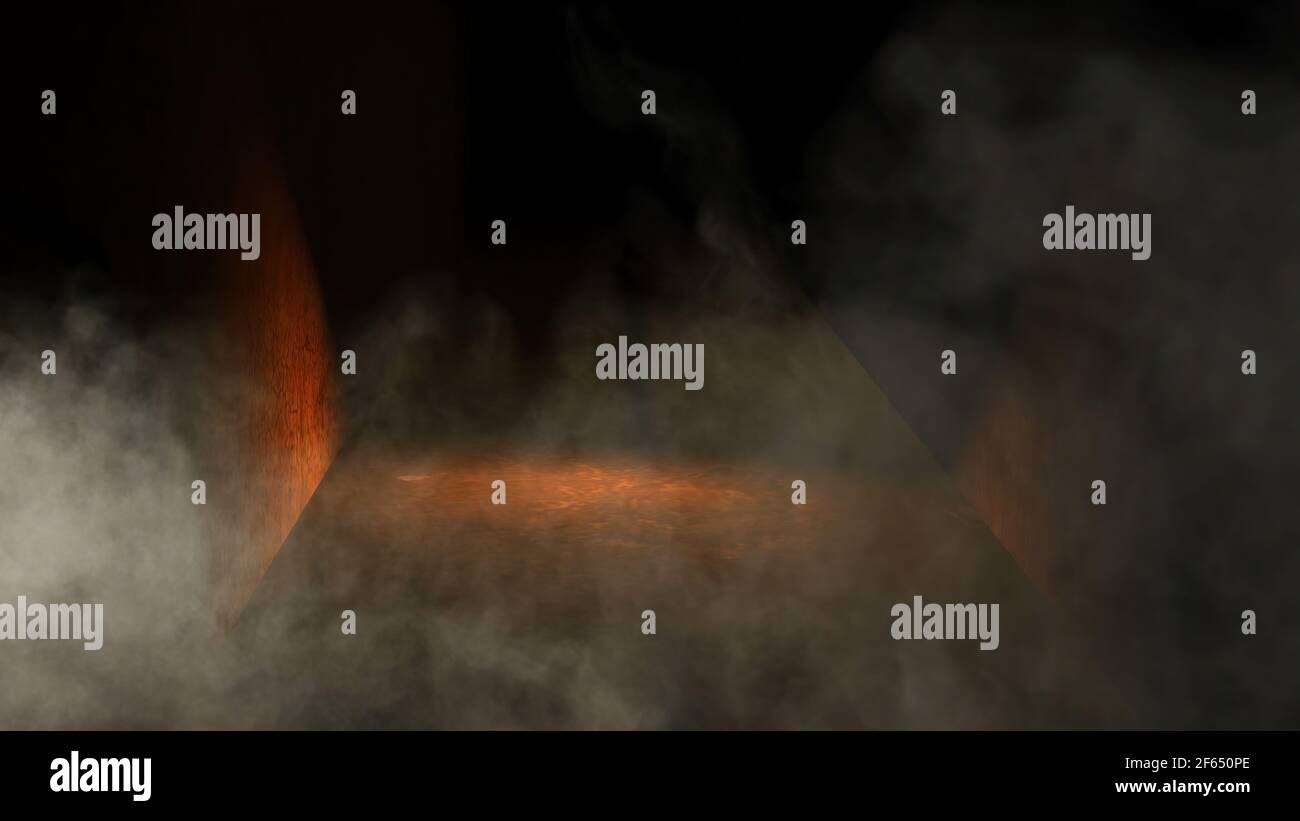 spooky space with low light - Horror scene Stock Photo - Alamy