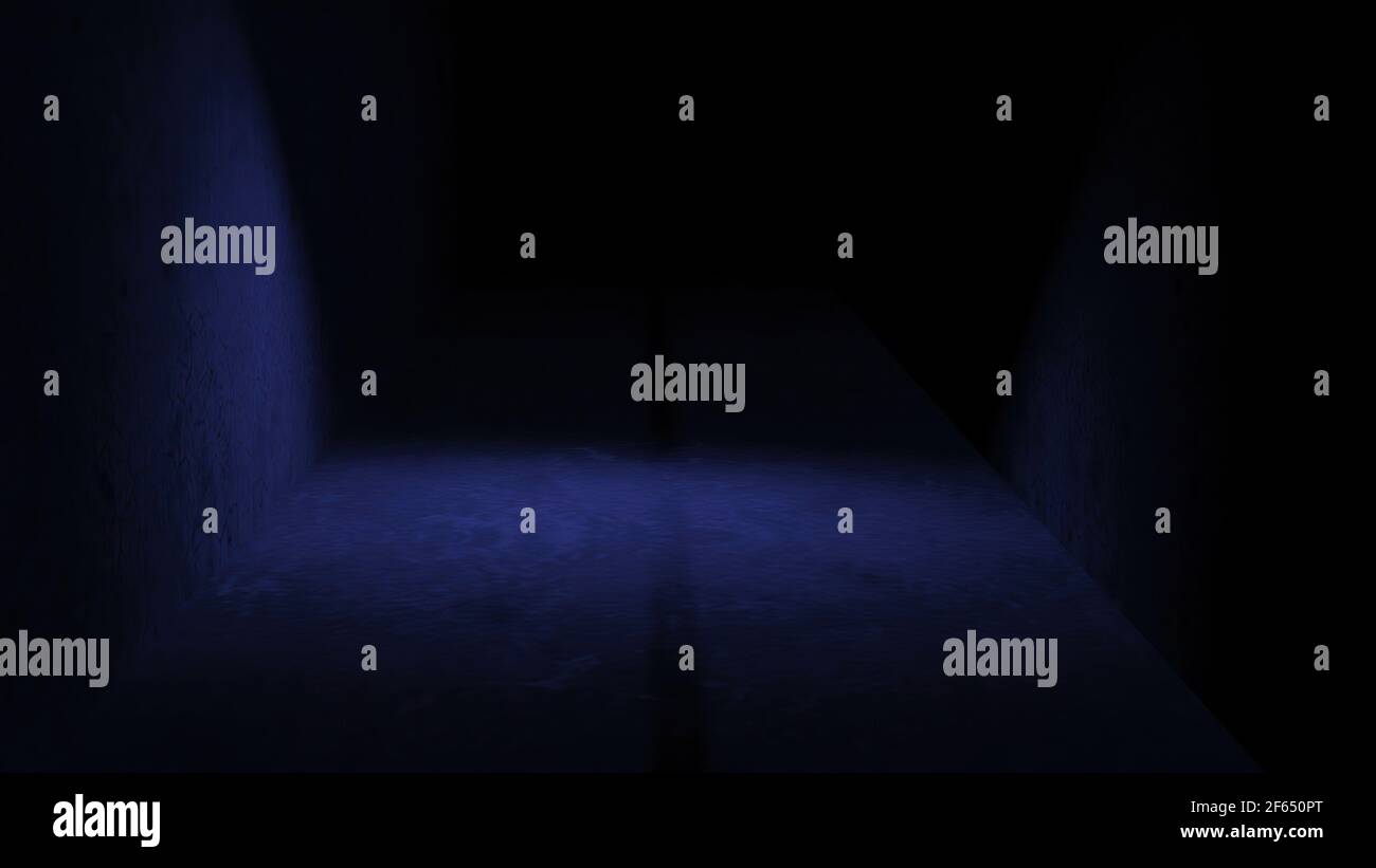 spooky space with low light - Horror scene Stock Photo - Alamy