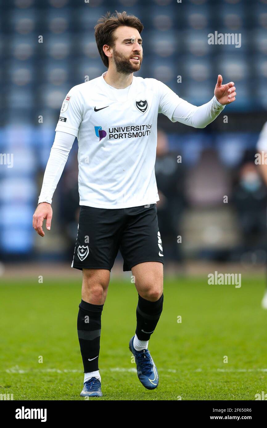 Portsmouth's Ben Close during the Sky Bet League One match at the ...