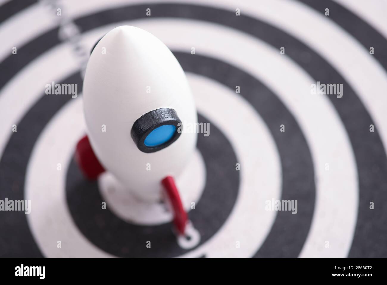 White rocket is on game darsa closeup Stock Photo - Alamy