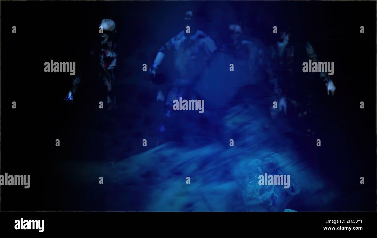 Horror Zombie with Effects Stock Photo - Alamy