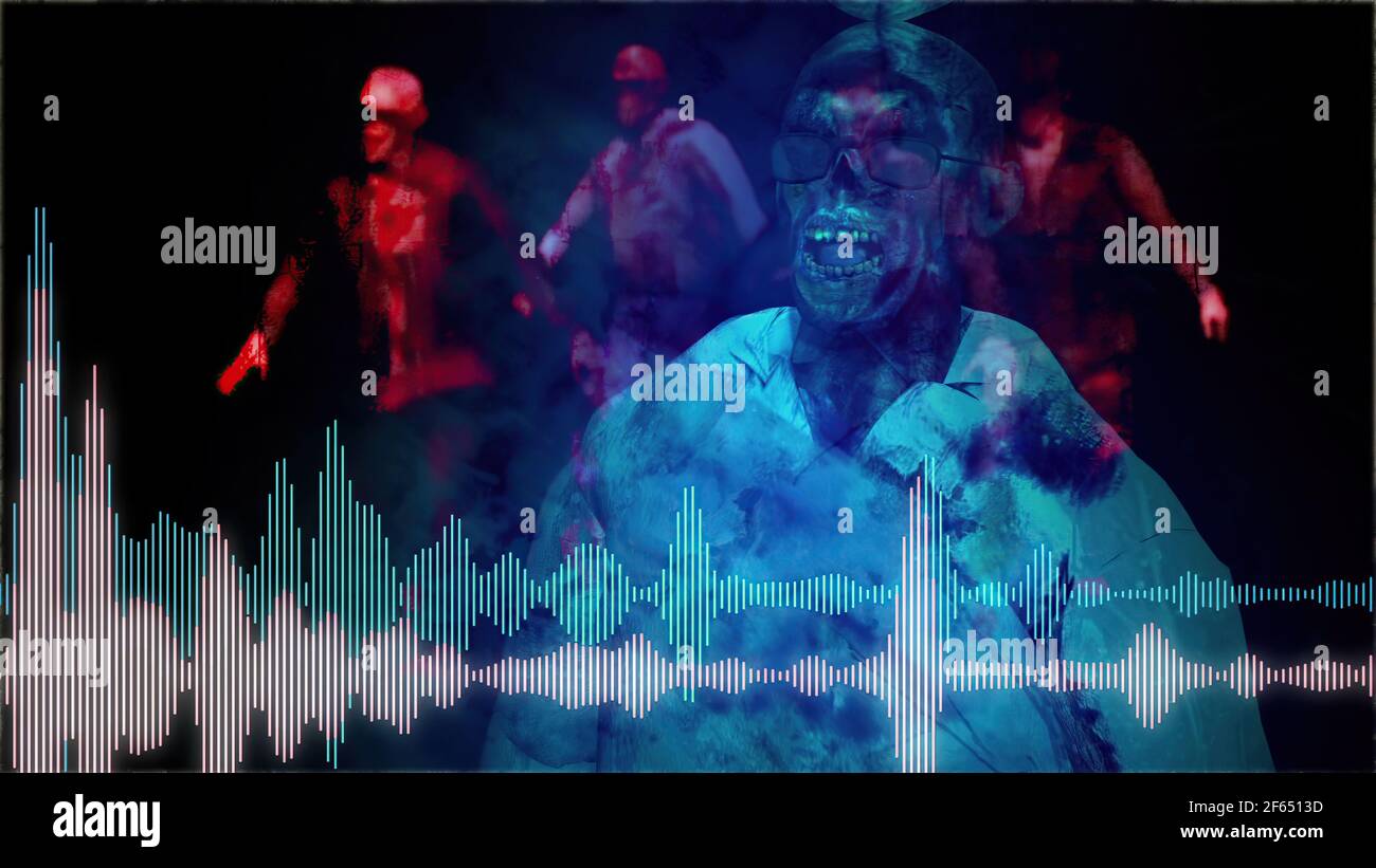 Horror Zombie with Effects Stock Photo - Alamy