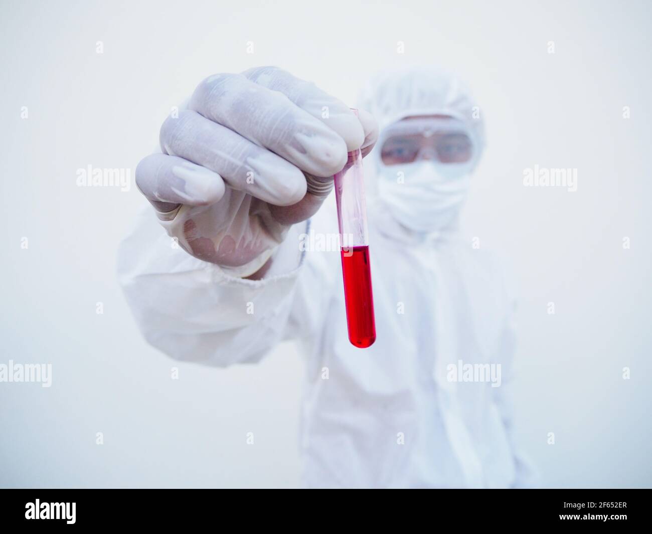 Asian doctor or scientist in PPE suite uniform. Personal Protective ...