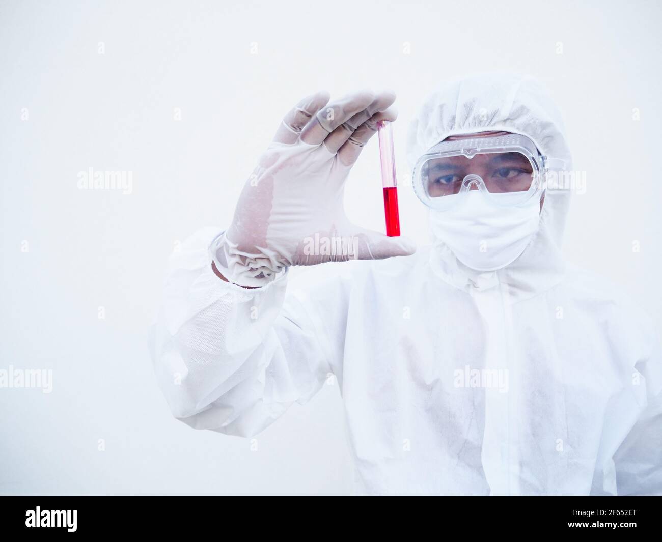 Asian doctor or scientist in PPE suite uniform. Personal Protective ...