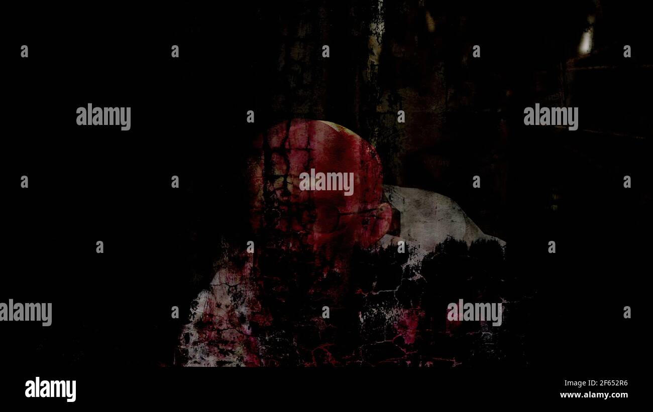 3d rendering - Horror Zombie with Effects Stock Photo - Alamy