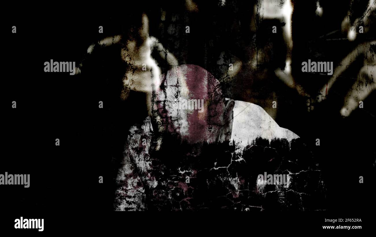3d rendering - Horror Zombie with Effects Stock Photo - Alamy