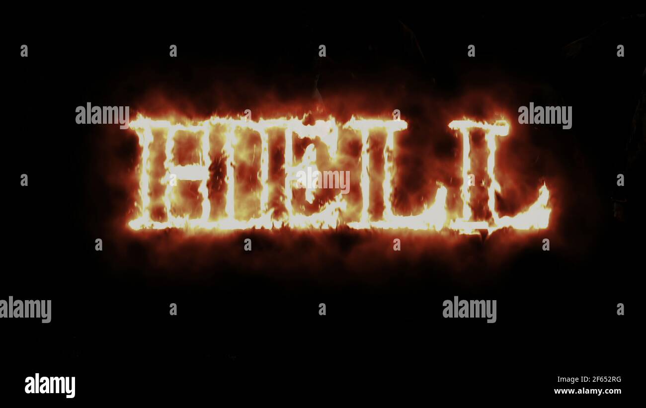Horror zombie effects word hell hi-res stock photography and images - Alamy