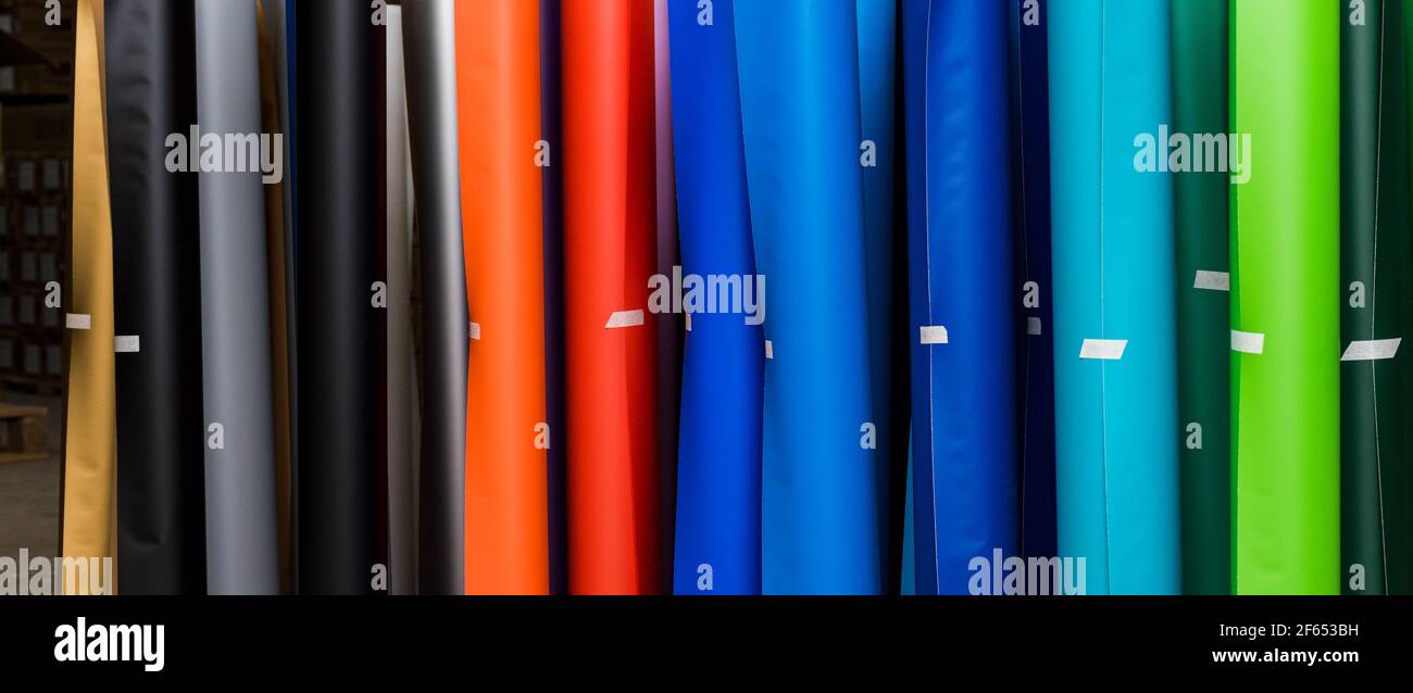 colored vinyl car wrapping or plotter cutting sticker film rolls. Film ...