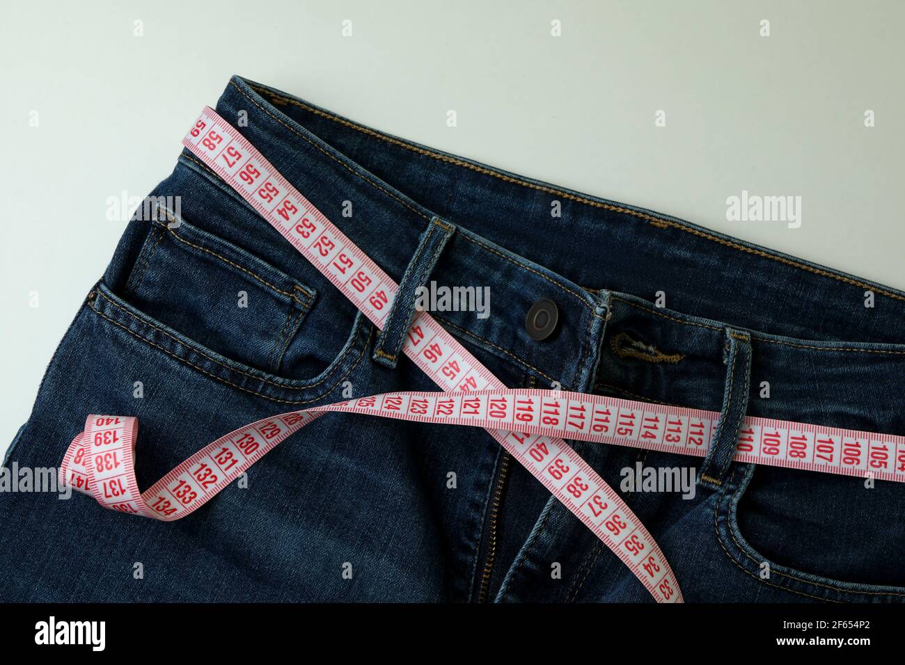 Jeans measuring tape hi-res stock photography and images - Alamy