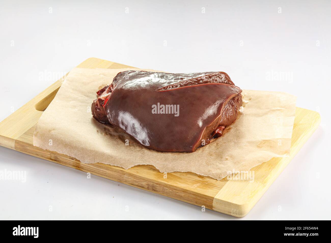 Raw lamb liver isolated for cooking Stock Photo - Alamy