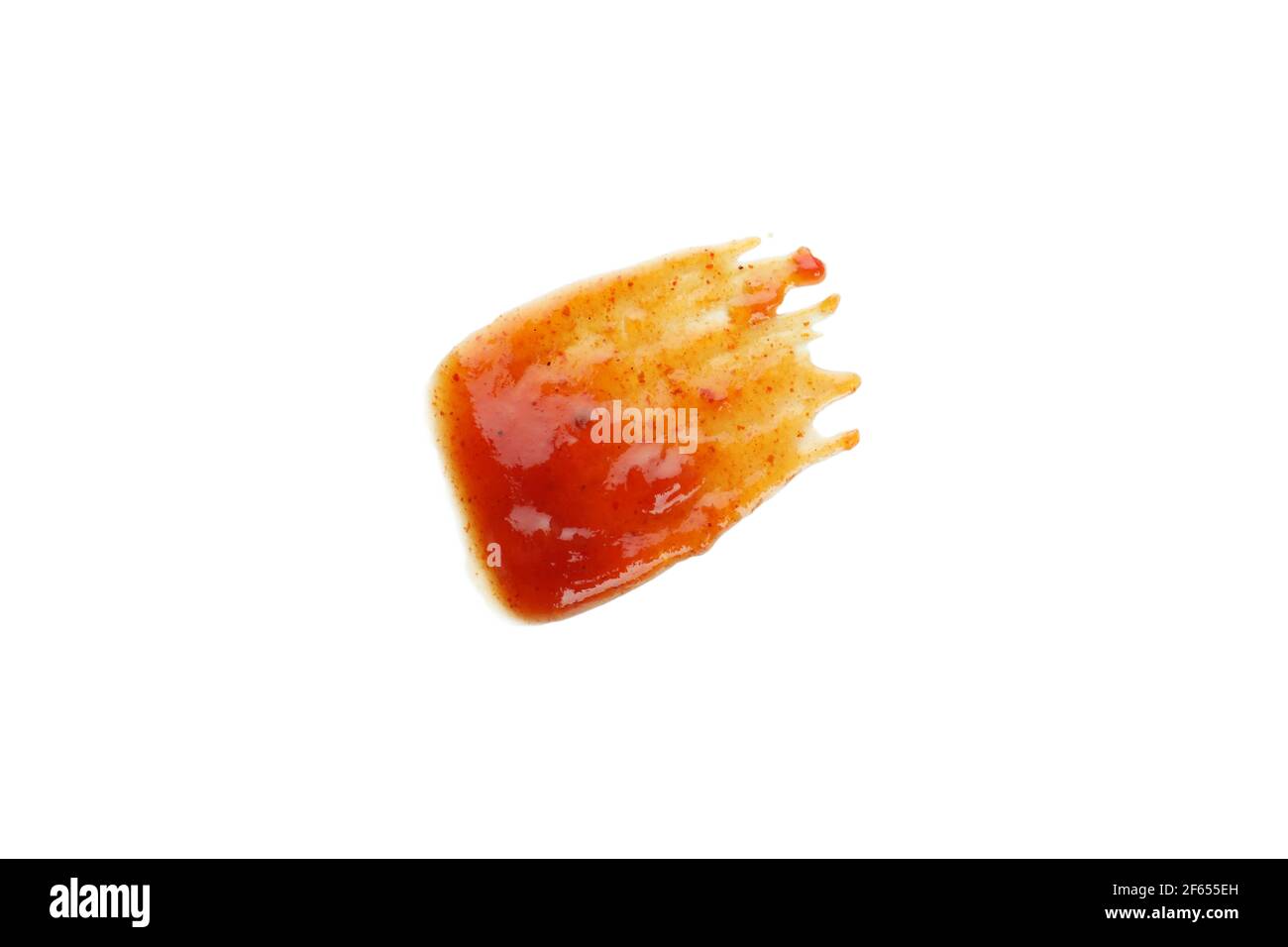 Barbecue sauce spread isolated on white background Stock Photo - Alamy