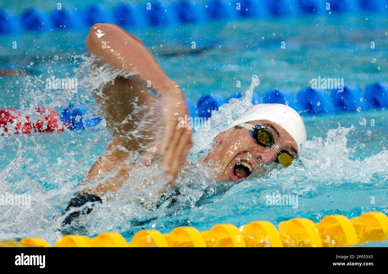 OLYMPIC GAMES IN ATHENS 15/8/2004. SWIMMING SIMON BARNETT DURING THE ...