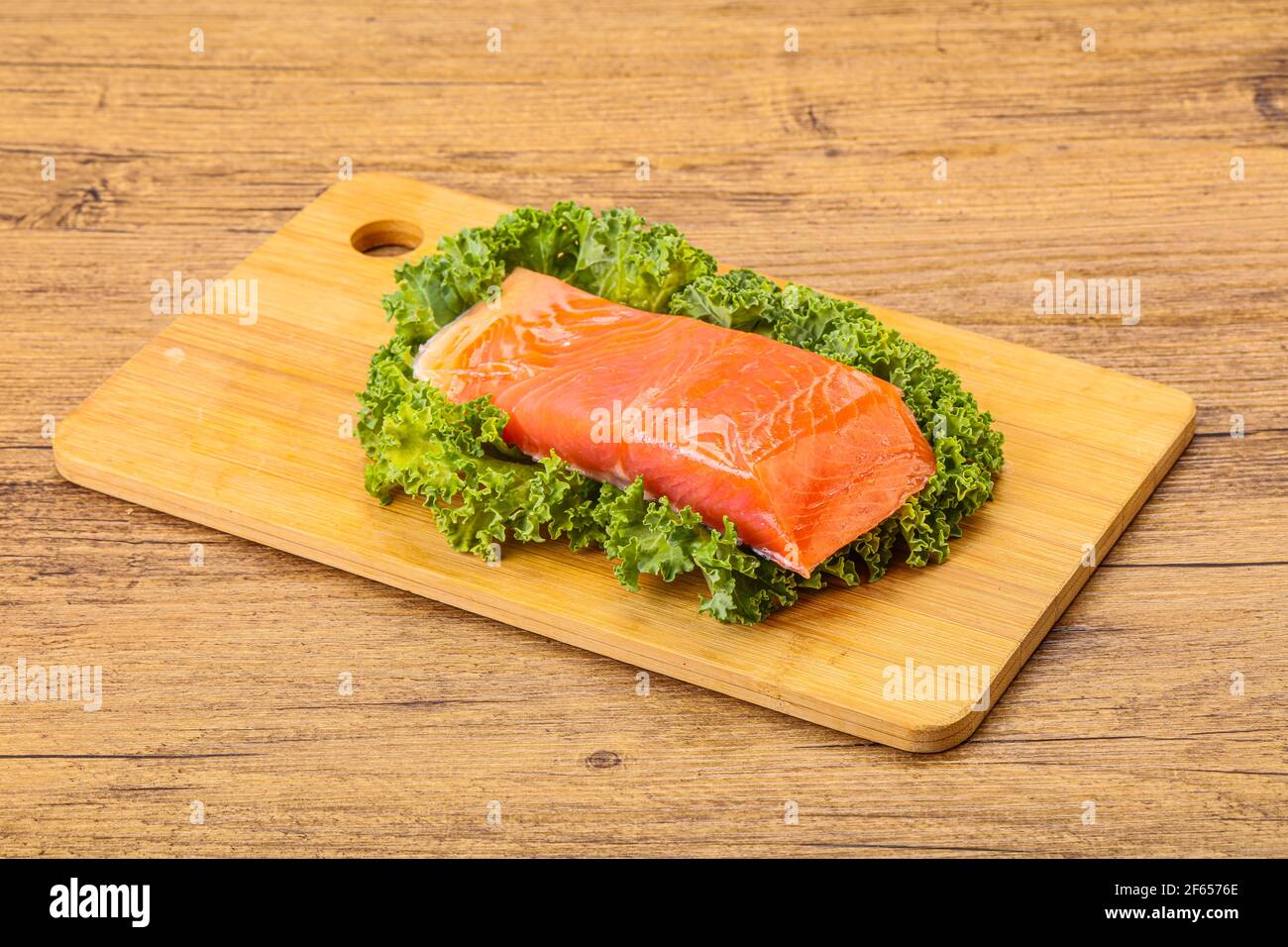 Tasty Salmon fillet slice for cooking Stock Photo - Alamy