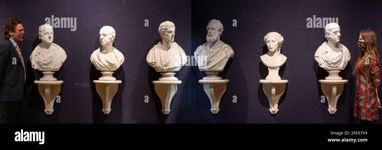 Victorian plaster busts hi-res stock photography and images - Alamy