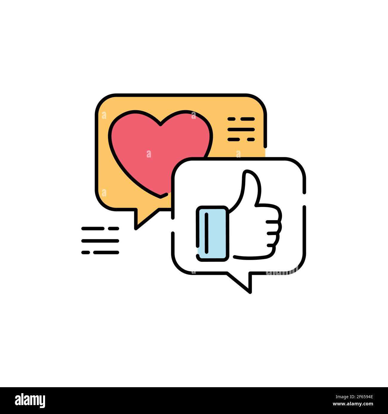 Feedback color line icon. Pictogram for web page, mobile app, promo. UI ...