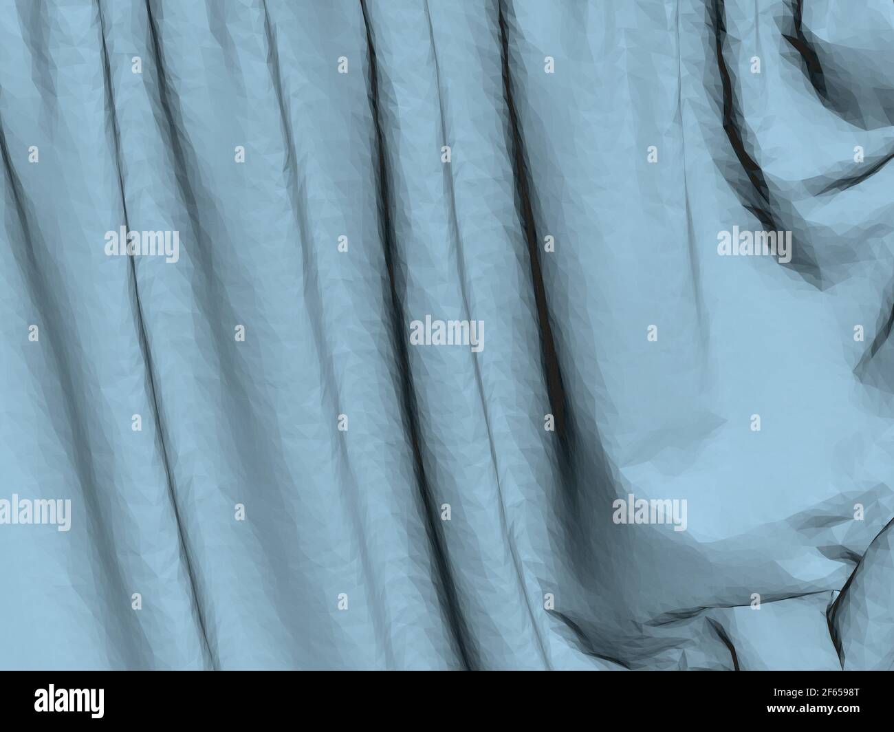 Close-up of blue fabric with folds. 3D. Vector illustration Stock ...
