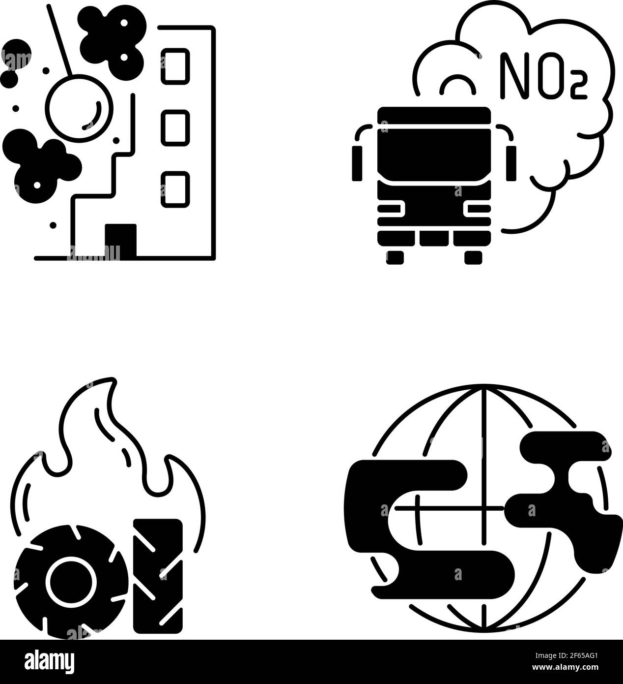 Air pollution icon filled hi-res stock photography and images - Alamy