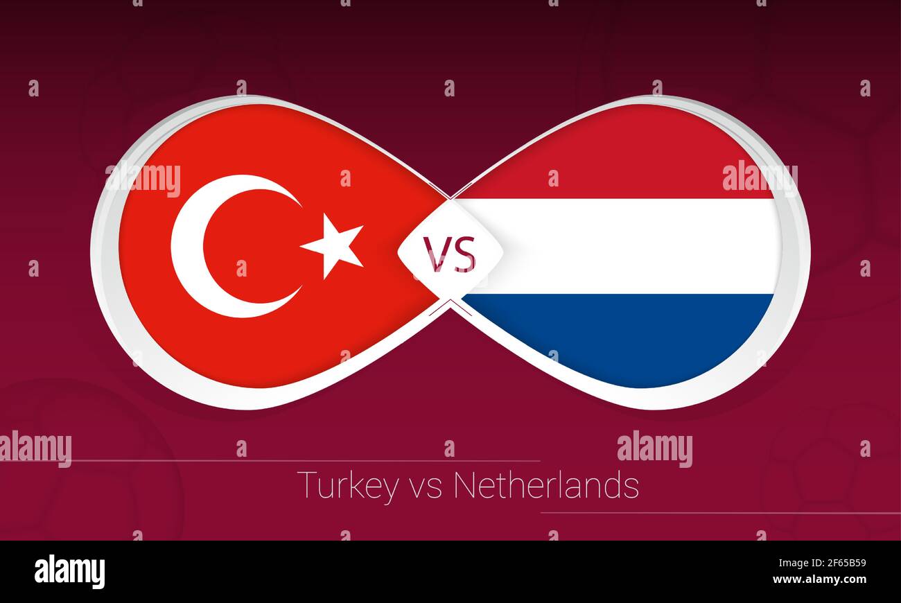 Turkey vs Netherlands in Football Competition, Group G. Versus icon on ...