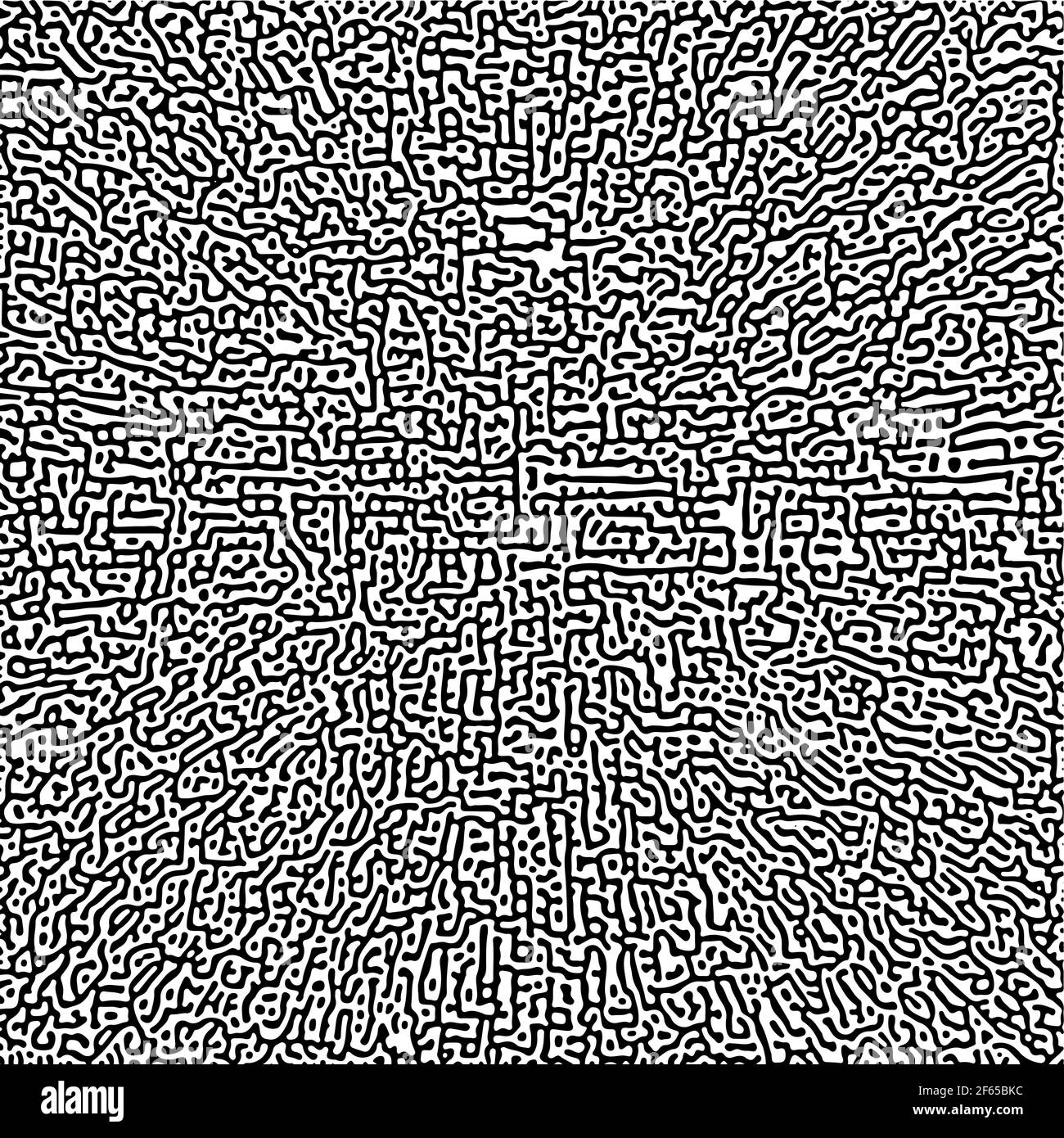 Cyclic Symmetric Multiscale Turing Pattern. Monochrome texture Stock ...