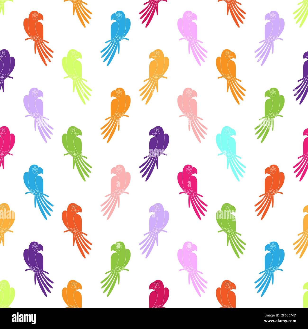 Parrot. Seamless pattern for simple backgrounds, textures, and ...