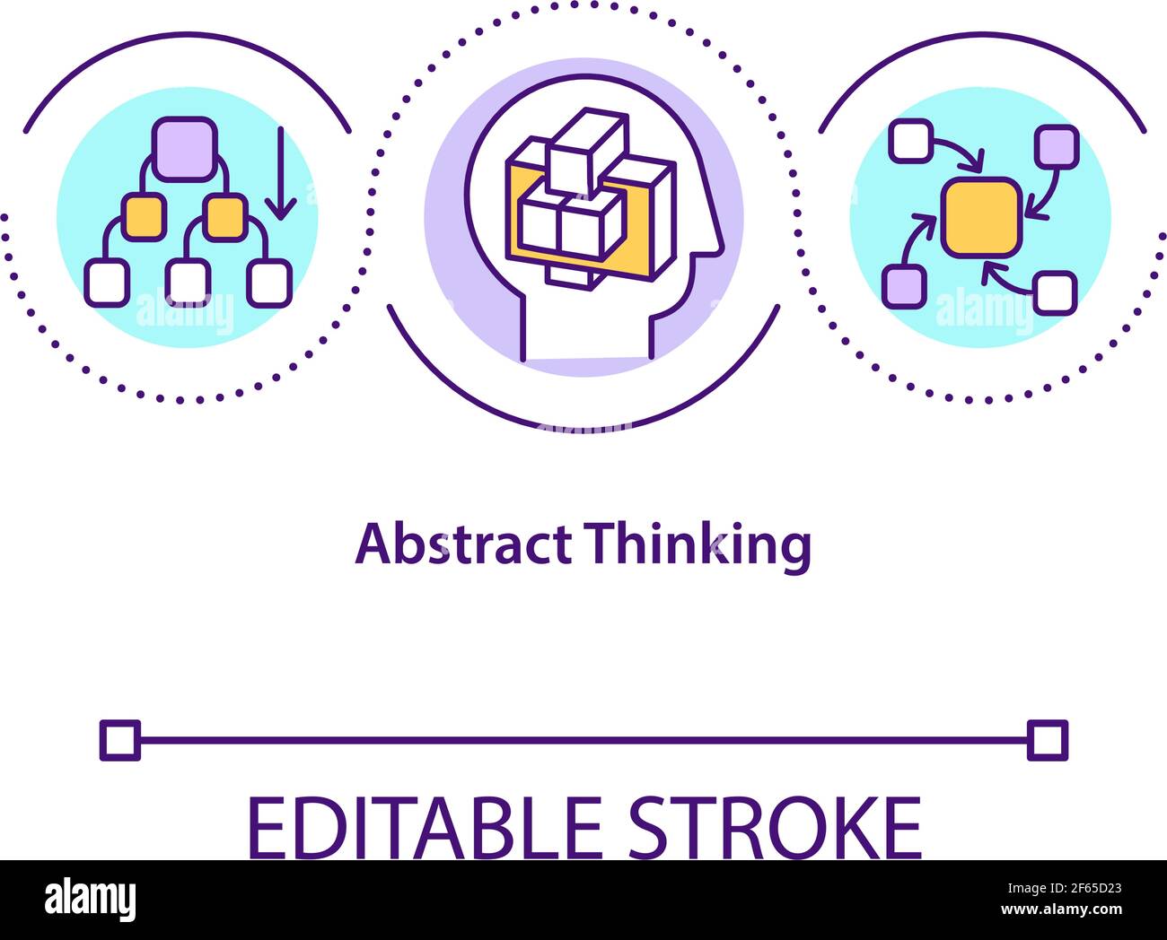 Abstract thinking concept icon Stock Vector Image & Art - Alamy