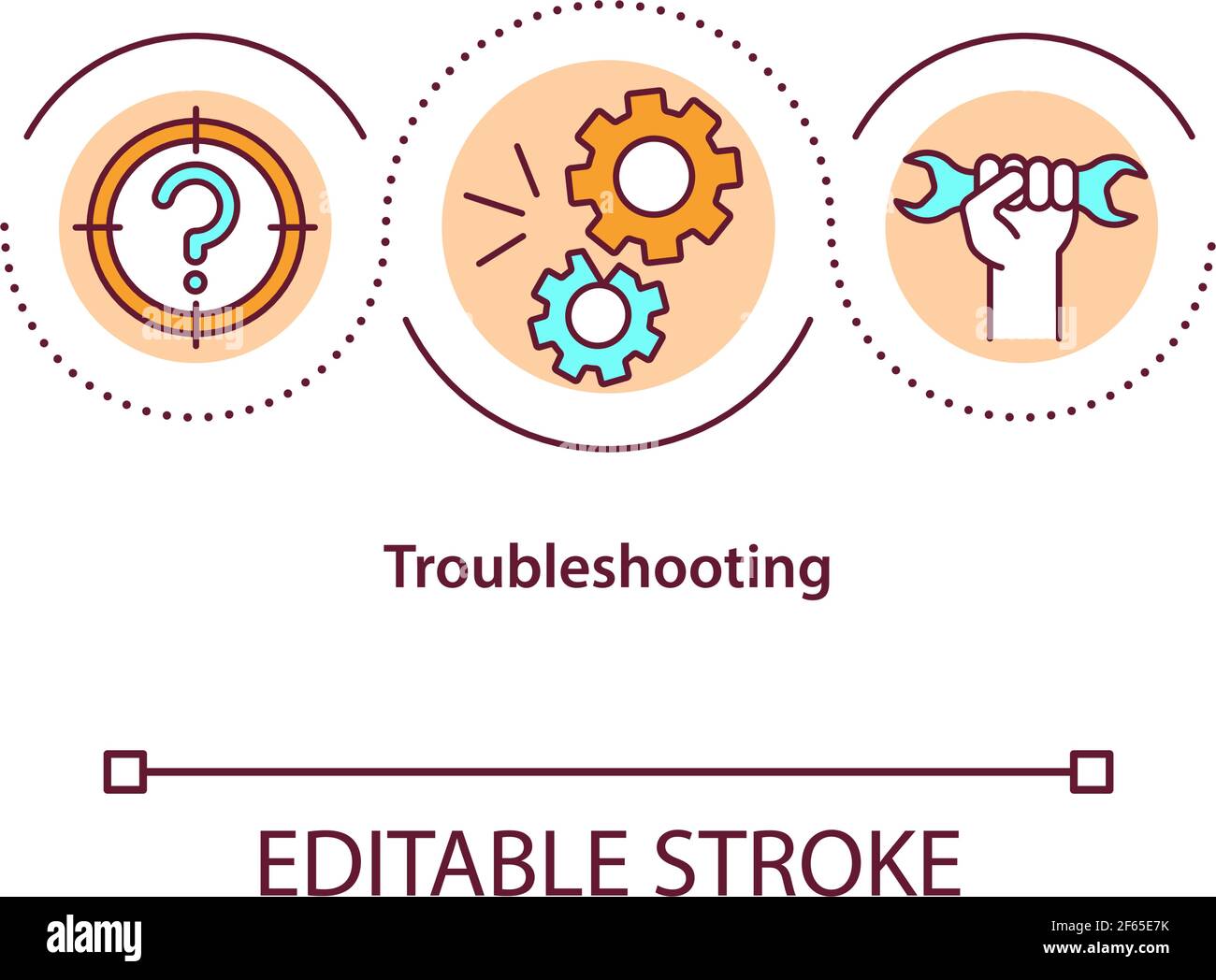Troubleshooting concept icon Stock Vector Image & Art - Alamy