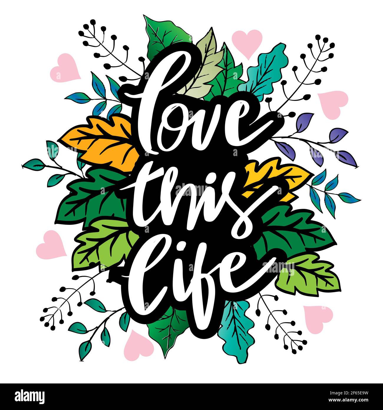 Motivational text pink background Cut Out Stock Images & Pictures - Alamy