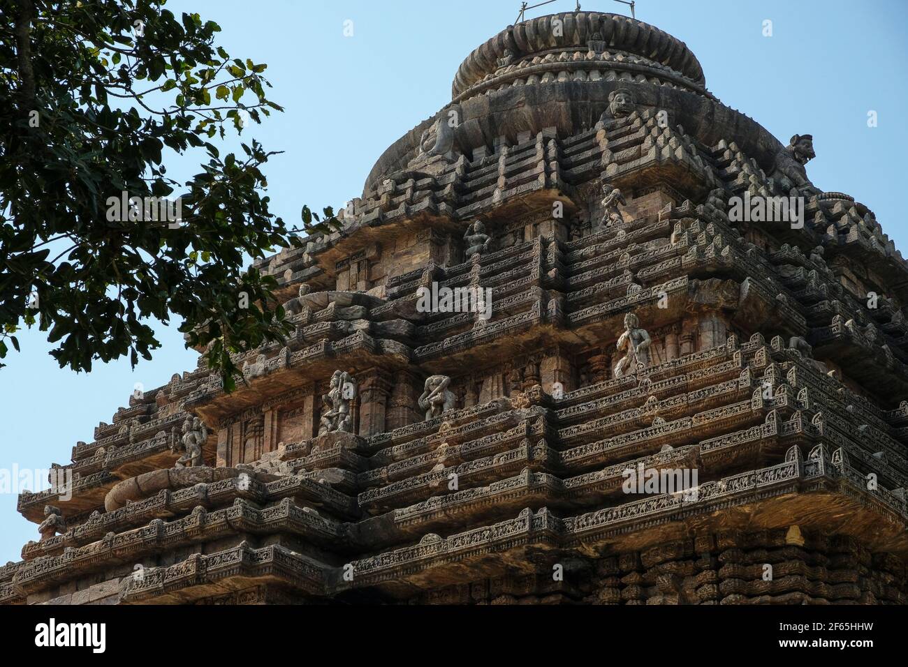Detail of the Sun Temple was built in the 13th century and designed as ...