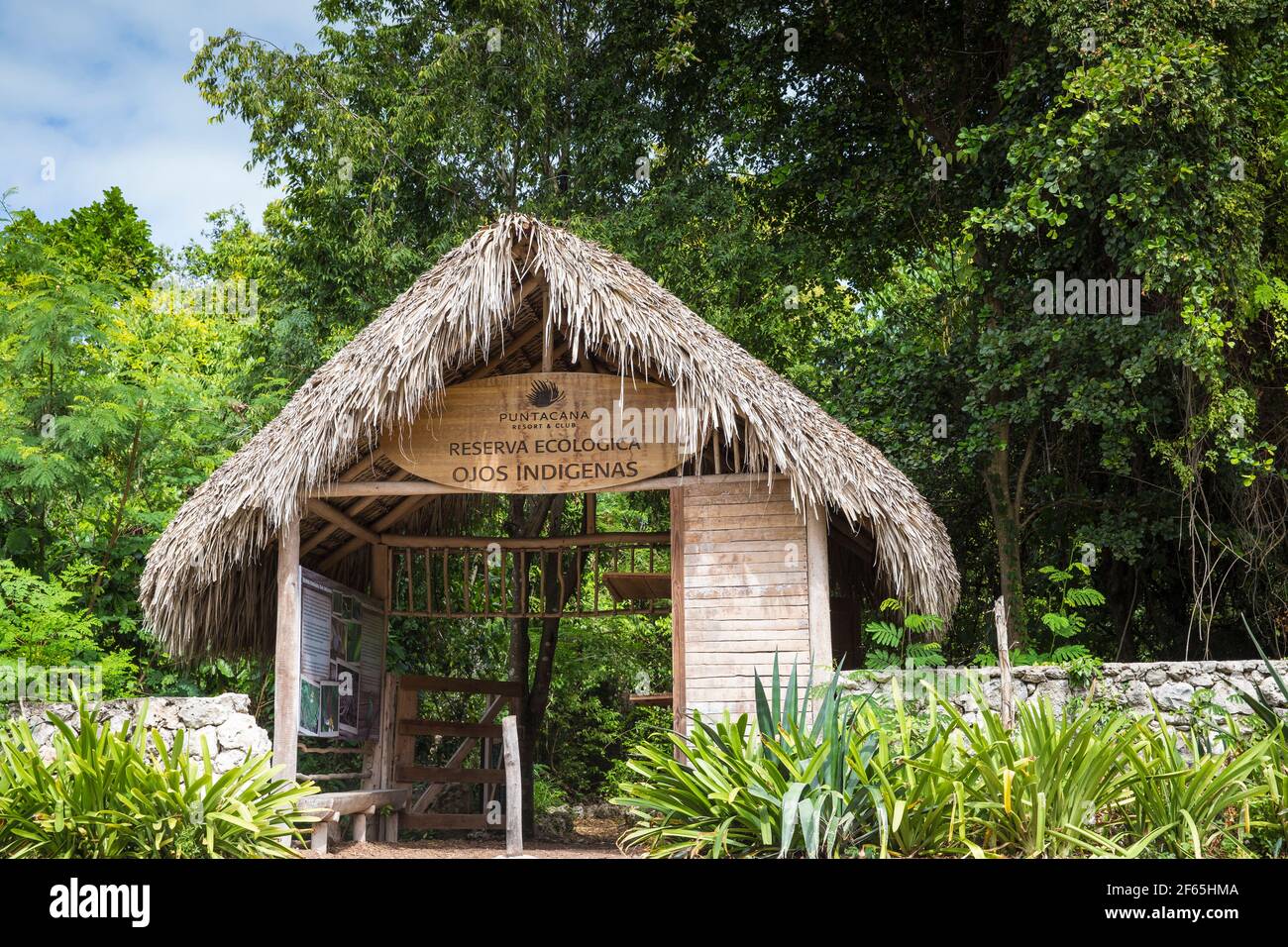 Dominican Republic, Punta Cana, Entrance to The Indigenous Eyes ...