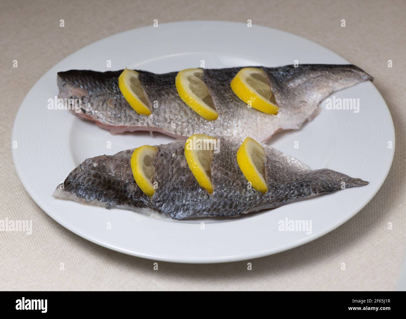 Sea bream fillet, Fresh raw bream fish fillets Stock Photo - Alamy