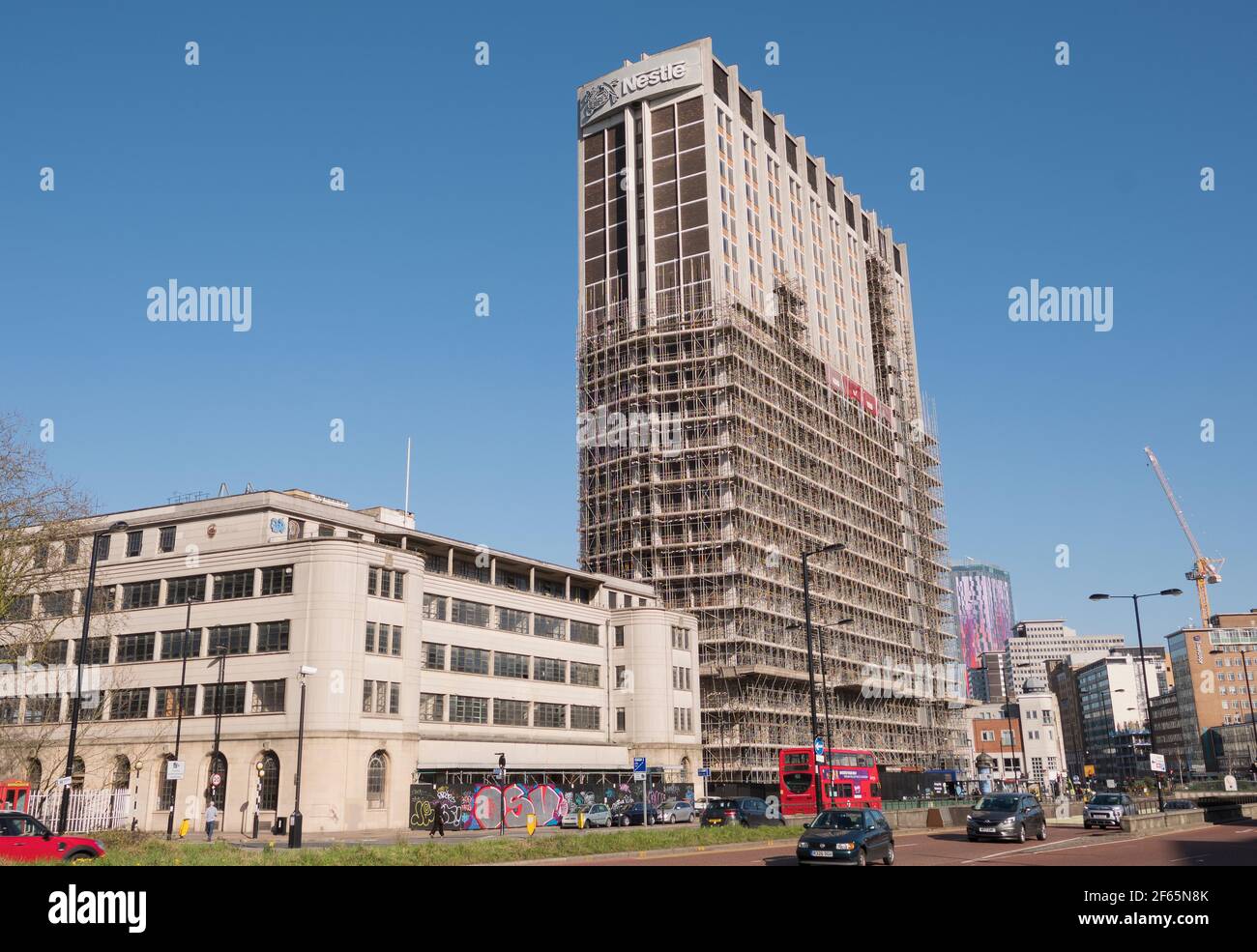 redevelopment of the Nestle building in Croydon Surrey England Stock ...