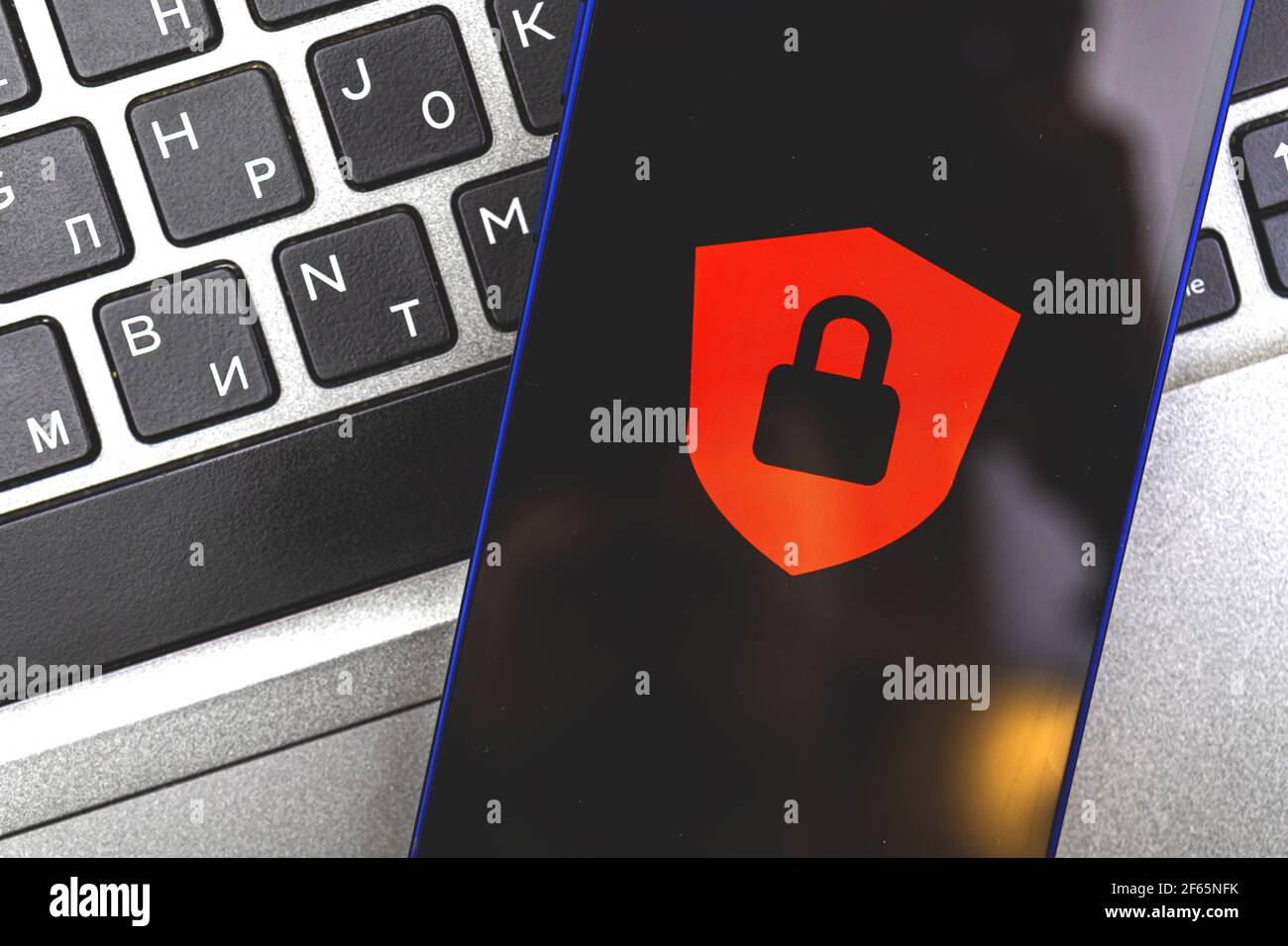 Concept of access denied, personal data protection and security ...
