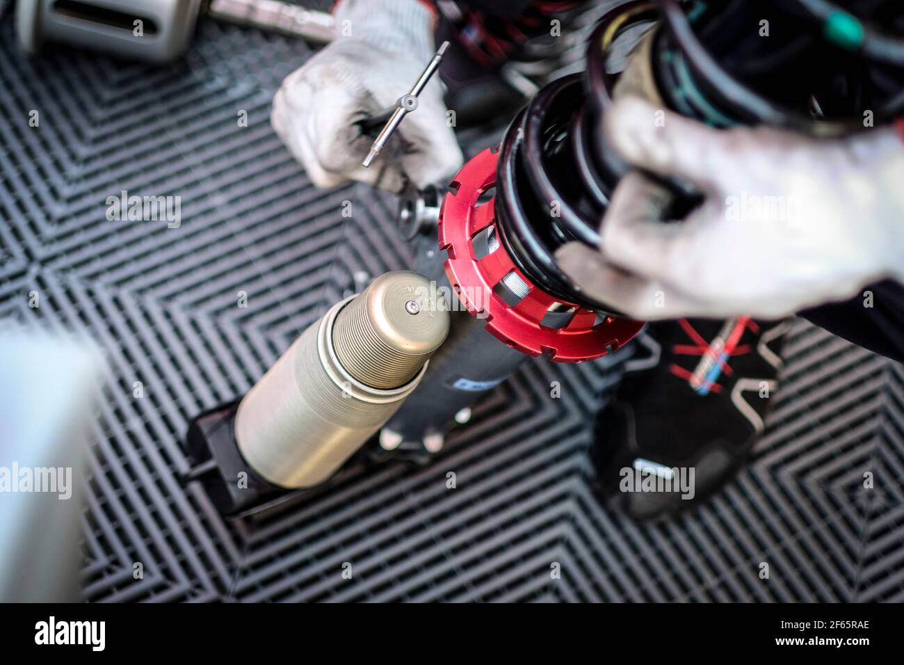 mecaniciens mechanics during the 2017 WRC World Rally Car Championship ...