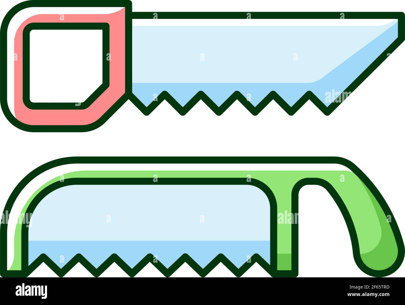Saws RGB color icon Stock Vector Image & Art - Alamy