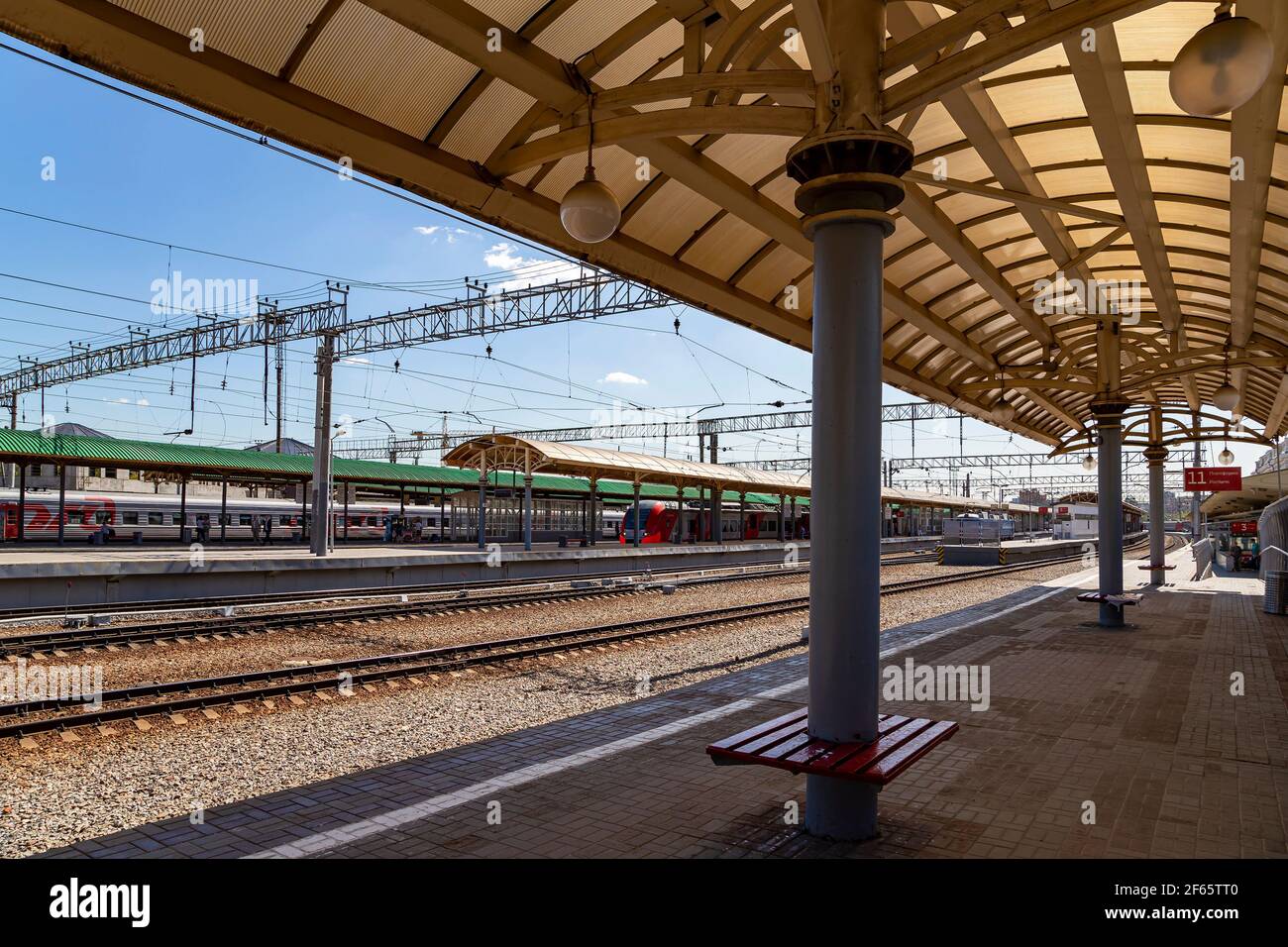 On the train station platform-- Kursky railway terminal (also known as ...
